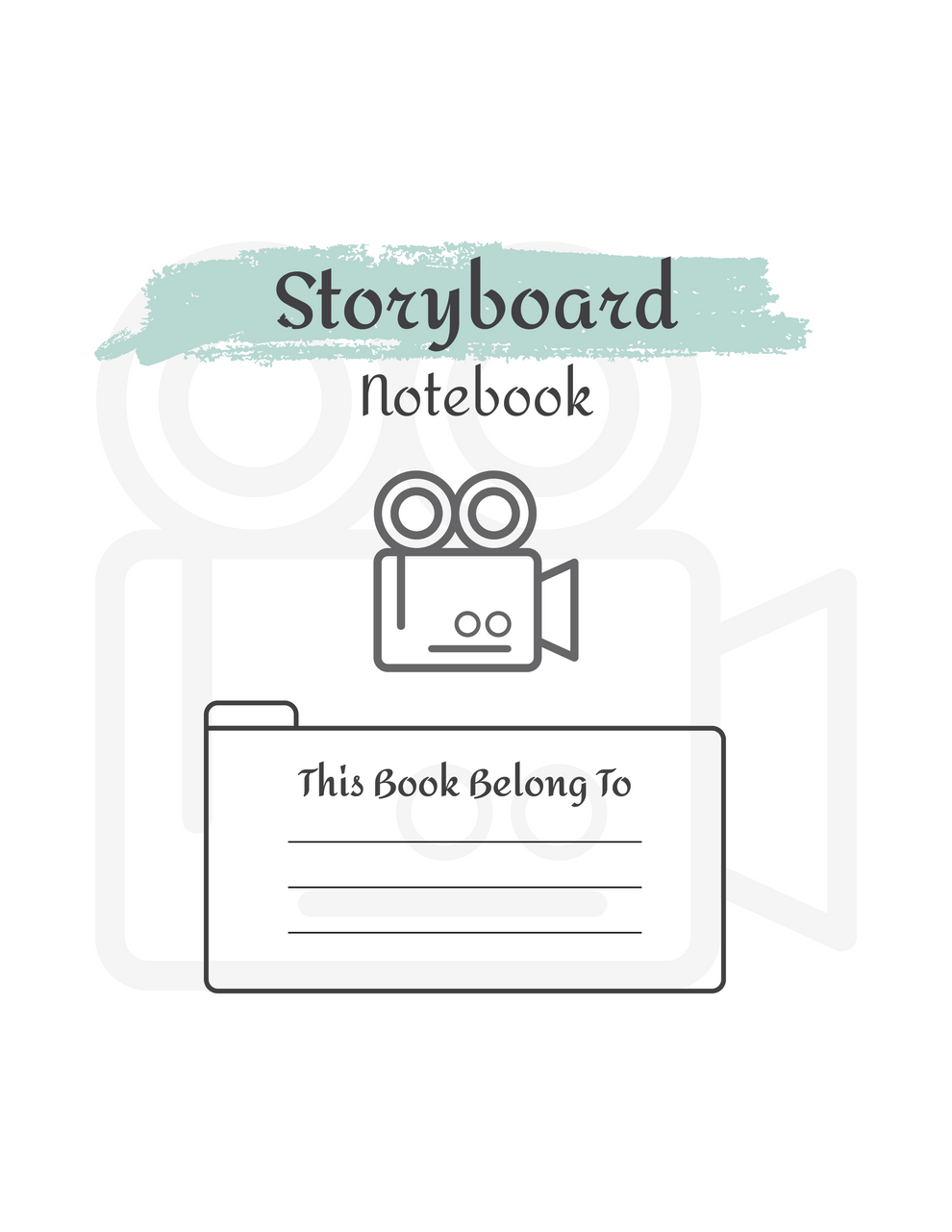 Storyboard Notebook | Visual Planning Journal | Filmmaker Gift ...