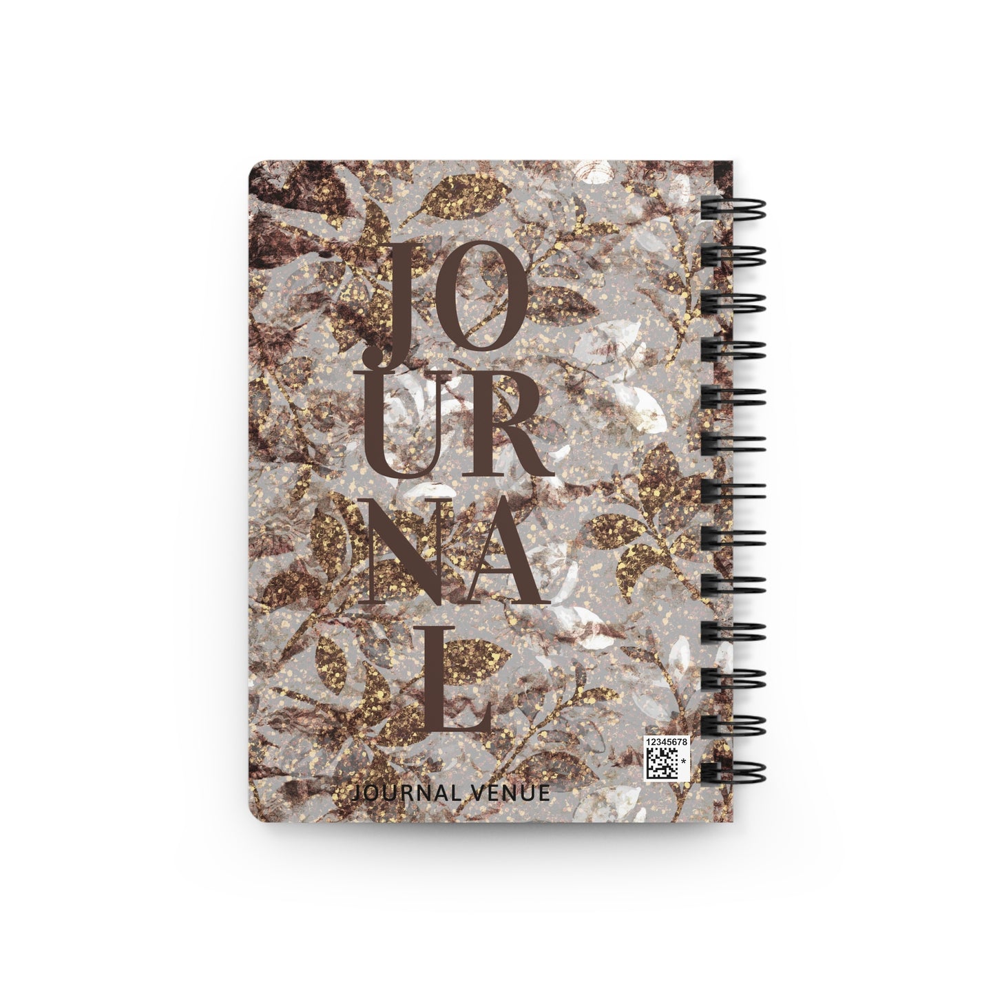 Luxury Gold Floral Spiral Journal | Elegant Notebook, 150 Pages ...