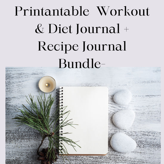Workout and Diet Journal + Recipe Book Bundle- JOURNAL VENUE