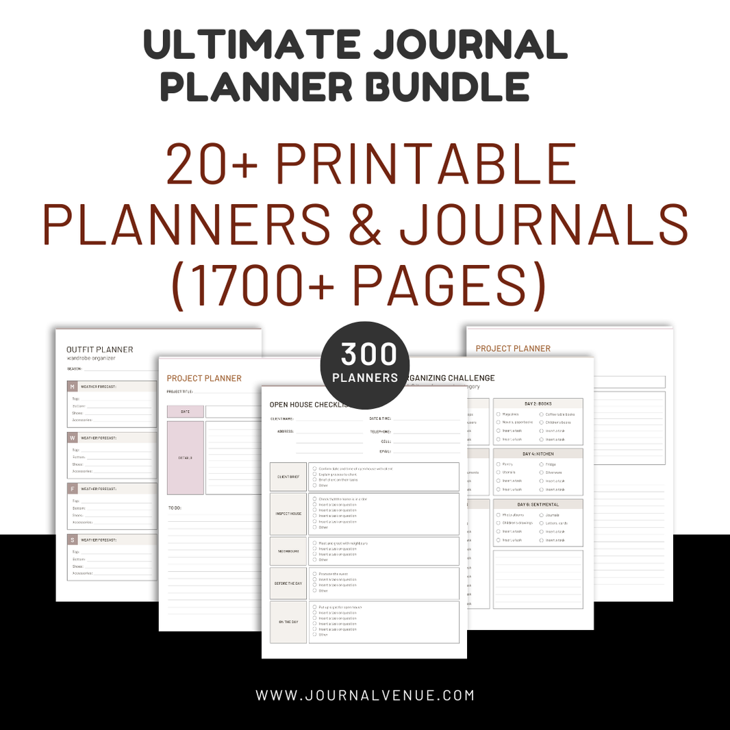 Printable Journals - Elegant PDF Templates & Downloads | JOURNAL VENUE